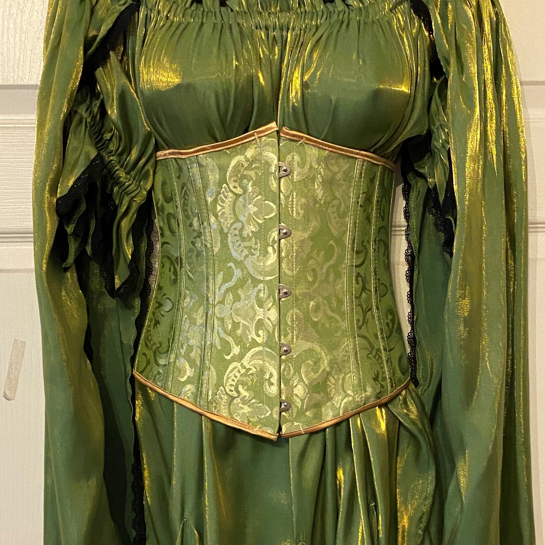 Green Medieval Wedding Dress